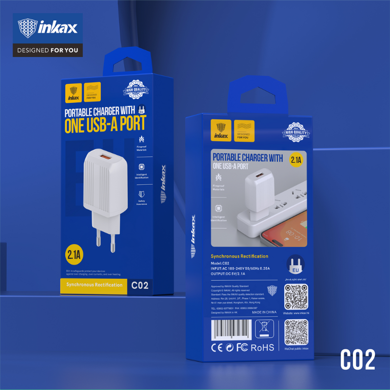 Chargeur Micro USB Inkax C02 - Wincomtech Tunisie